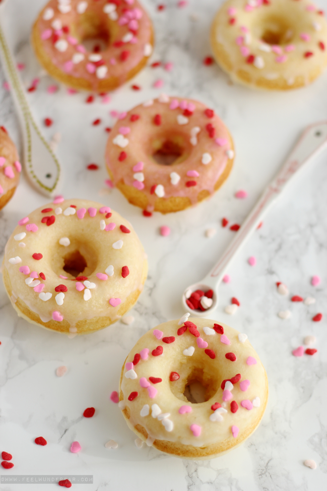 Be my Valentine... Valentine's Vanilla Donuts with lots of Love! | Feel ...